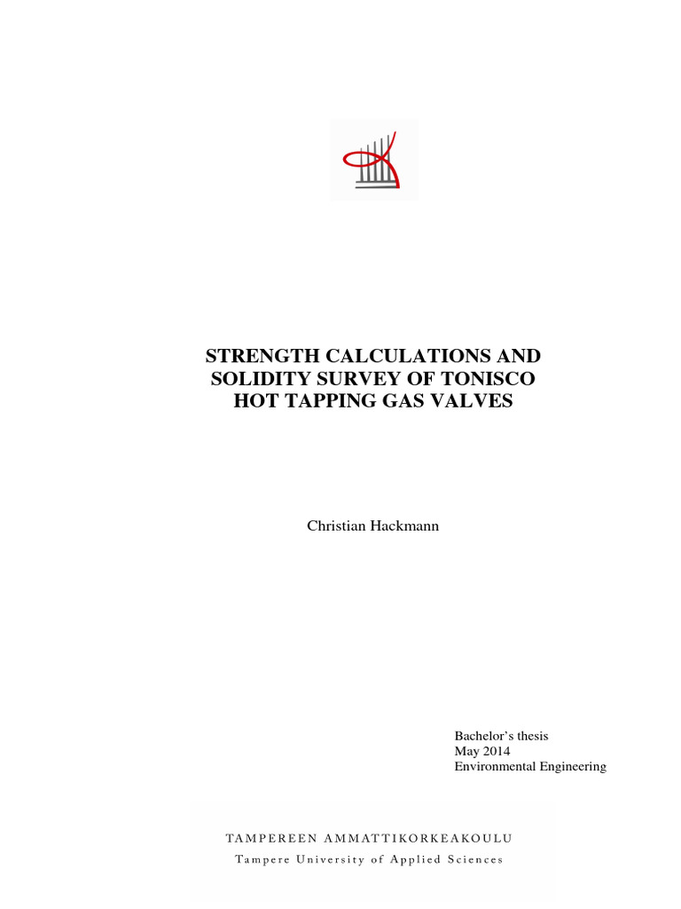 Hot Tapping Design Calculations | PDF | Welding | Construction