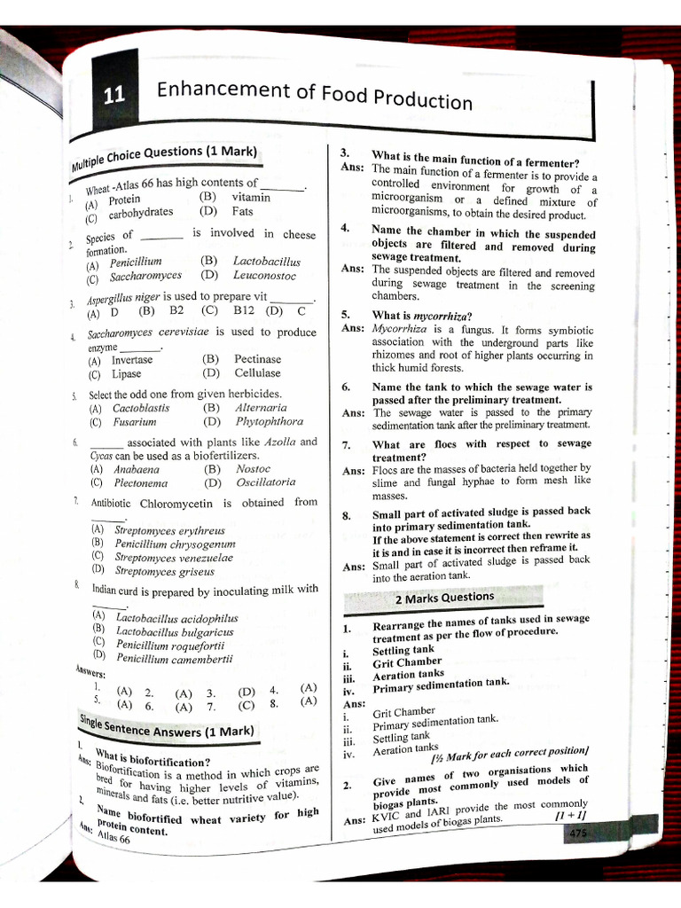 Bio 12th Que Bank With Soln | PDF