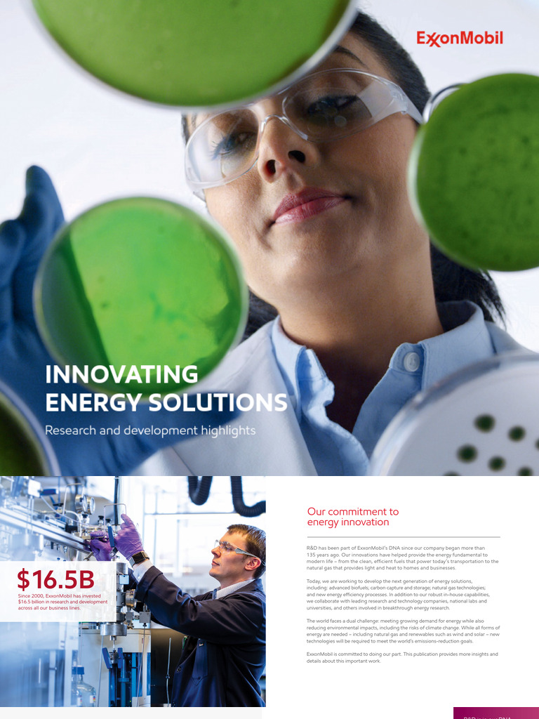 ExxonMobil's Energy Innovation Strategies | PDF | Biofuel | Algae Fuel