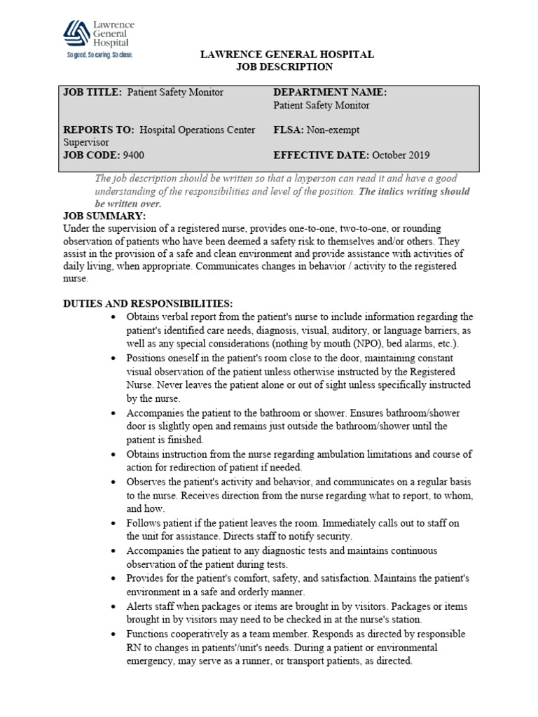 Patient Safety Monitor (9400) | Download Free PDF | Patient Safety | Safety