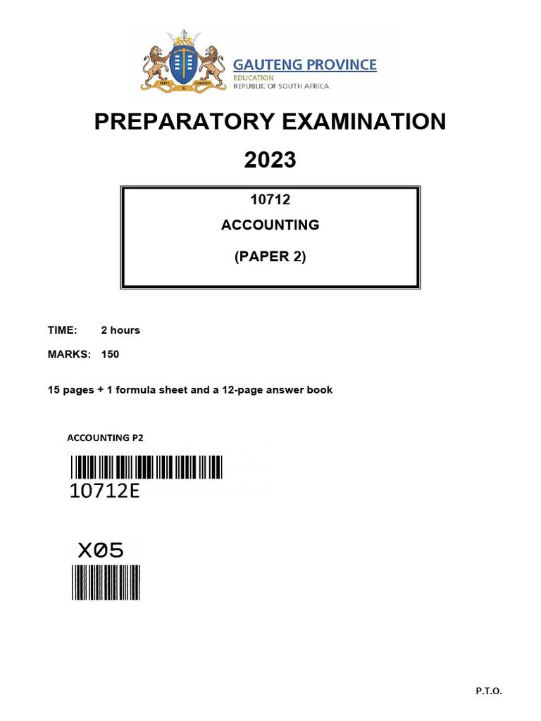 10712 Accounting P2 Eng_x5 | PDF | Dividend | Stocks