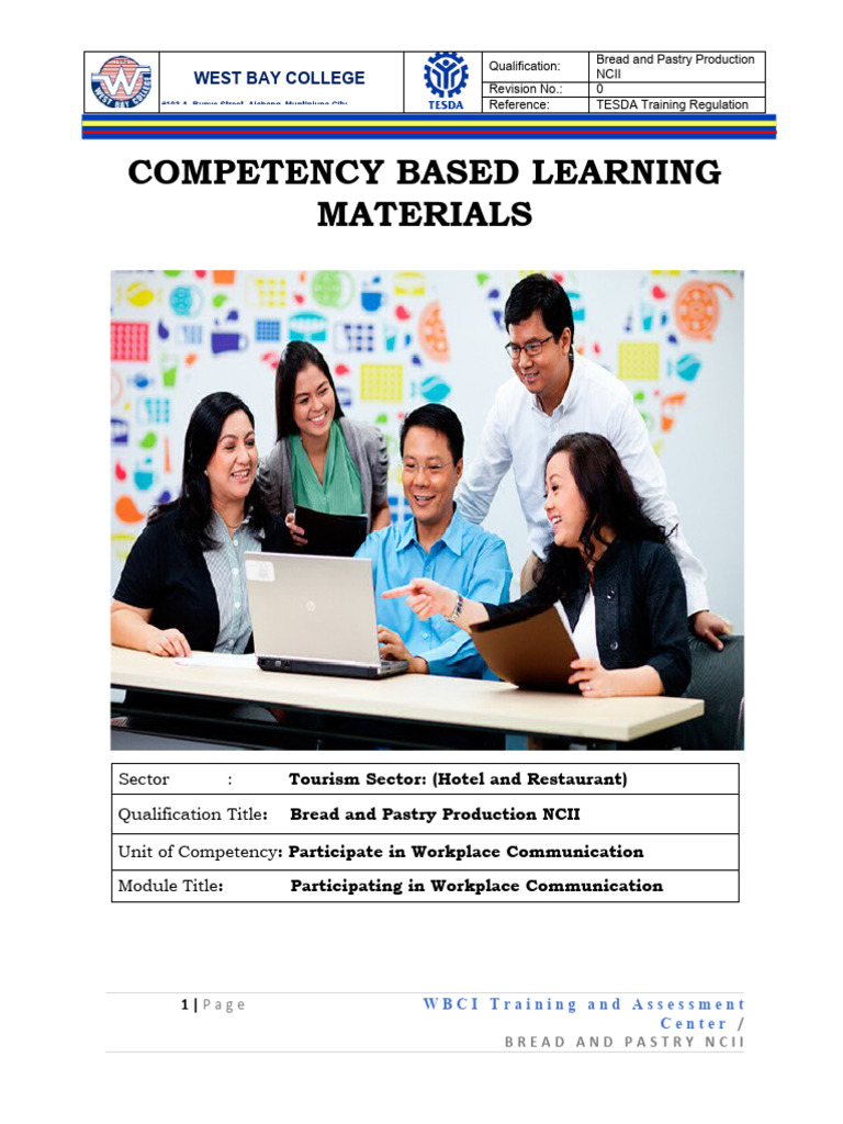 BPP Basic Competencies - Unit 1 - Participate in Workplace Communication | PDF | Communication