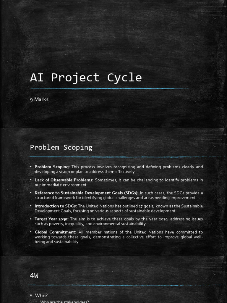 Unit 2 Ai Project Cycle Pdf Artificial Neural Network Machine