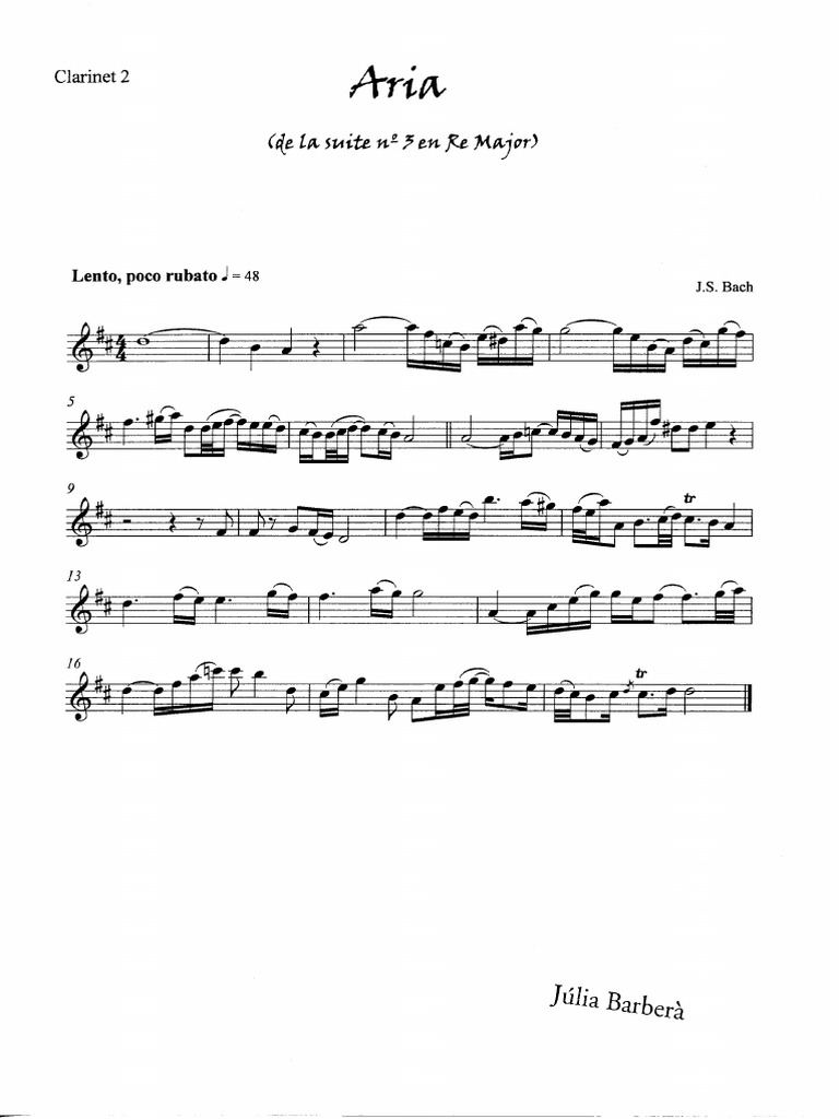 Aria Bach CL 2 | PDF