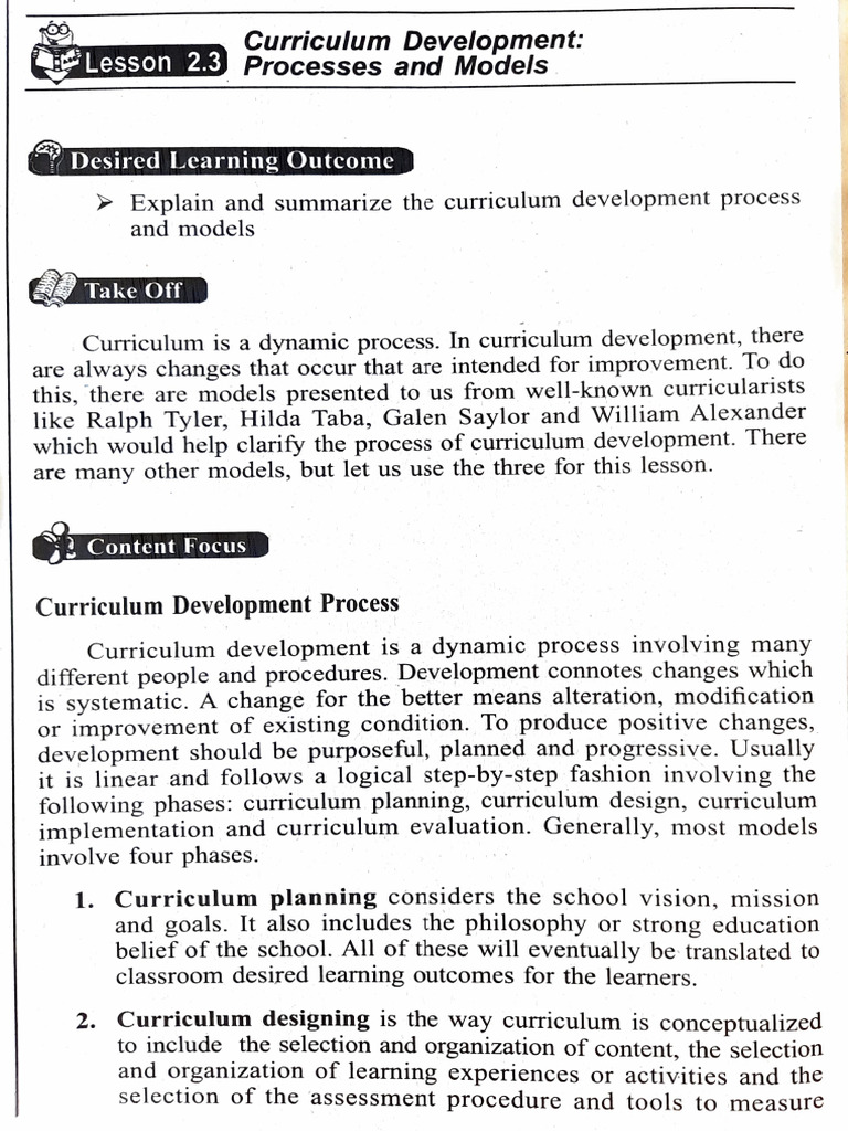 TSC-Lesson_2.3 | Download Free PDF | Curriculum | Evaluation