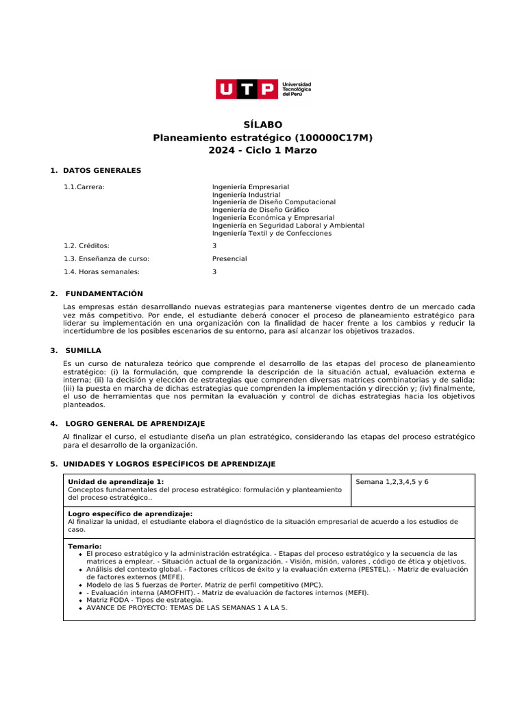 PLANEAMIENTOESTRATEGICO Undefined | PDF | Análisis FODA | Planificación