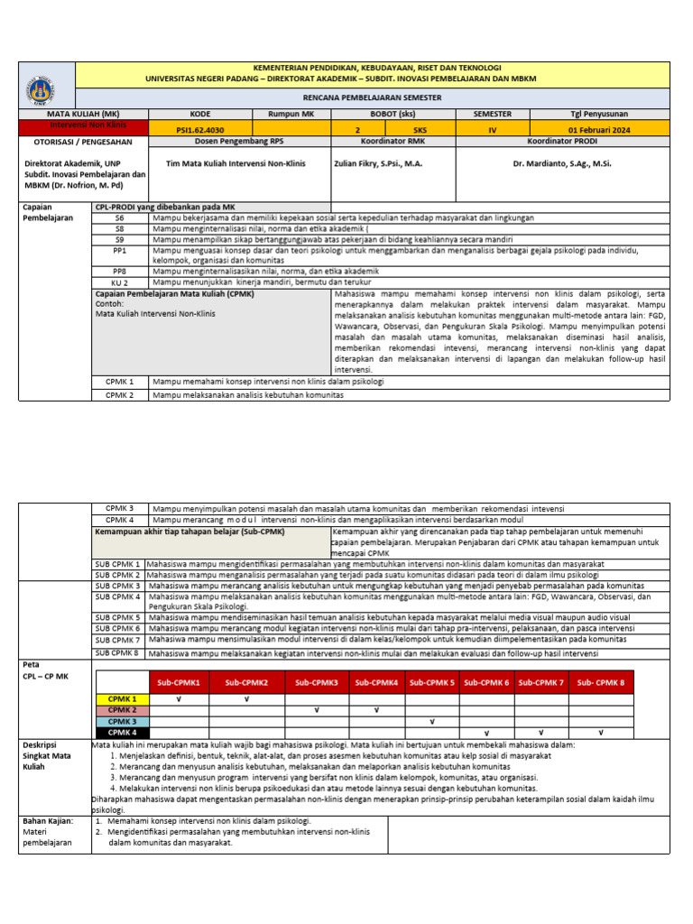 Template RPS Unp 2024 Nofrion | PDF