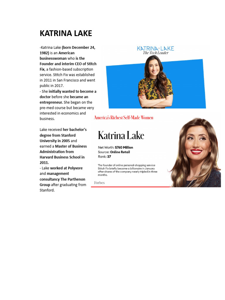 Katrina Lake Stitch Fix | PDF | Marketing | Companies