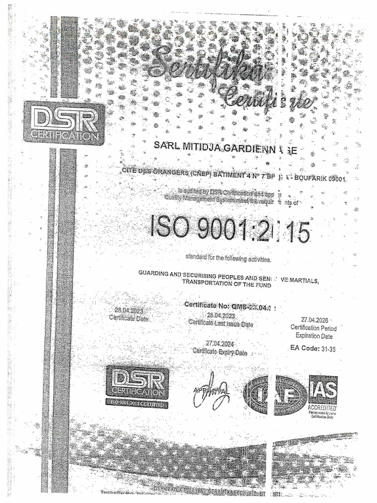 Iso 9001 45001 15001 | PDF