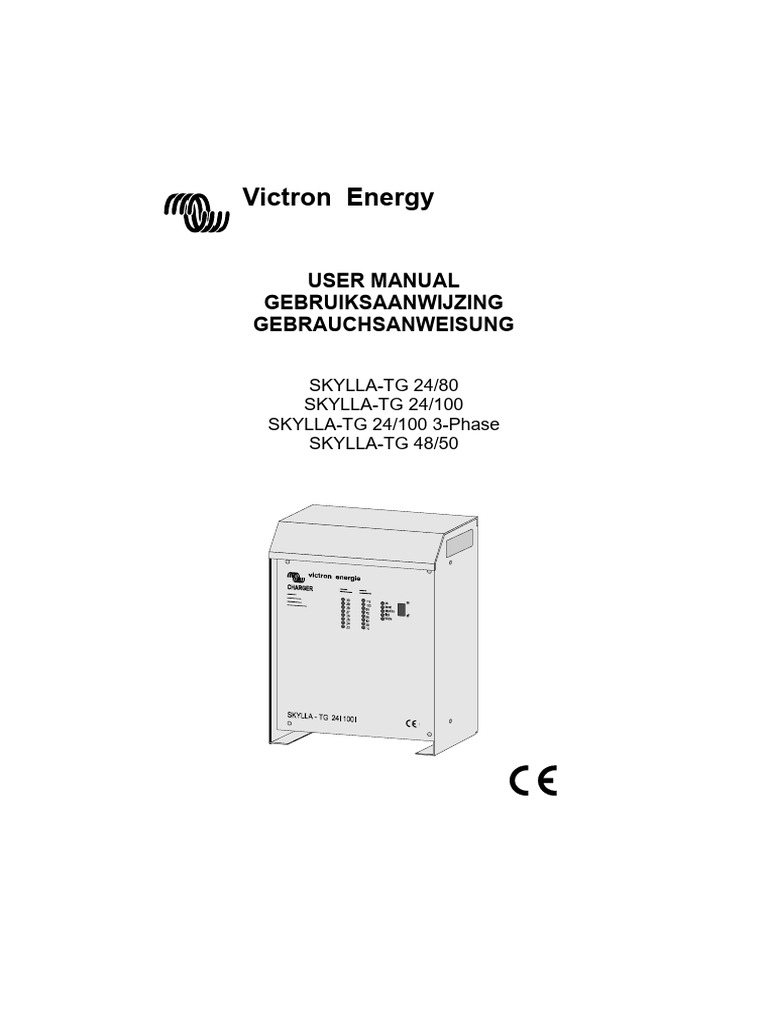 Manual-Skylla-TG-24-80-100-48-50-EN | Download Free PDF | Battery Charger | Mains Electricity
