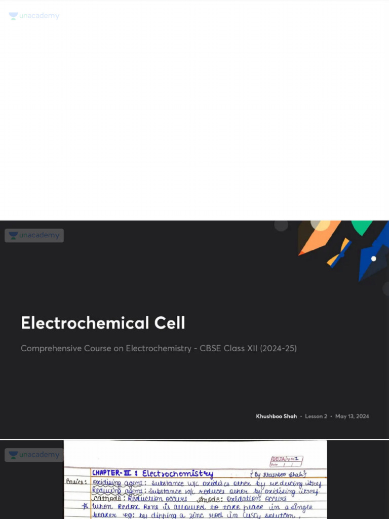 Electrochemical Cell | PDF