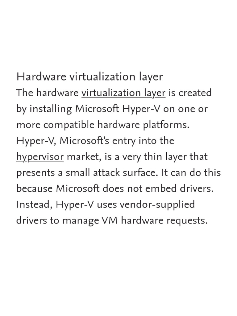 Hyper V For Virtualization | PDF