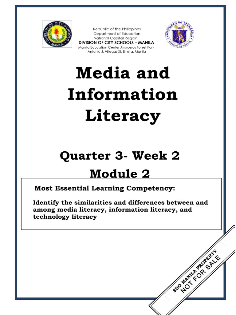 Media and Information Literacy Module 2 Week 2 | PDF | Critical Thinking | Literacy