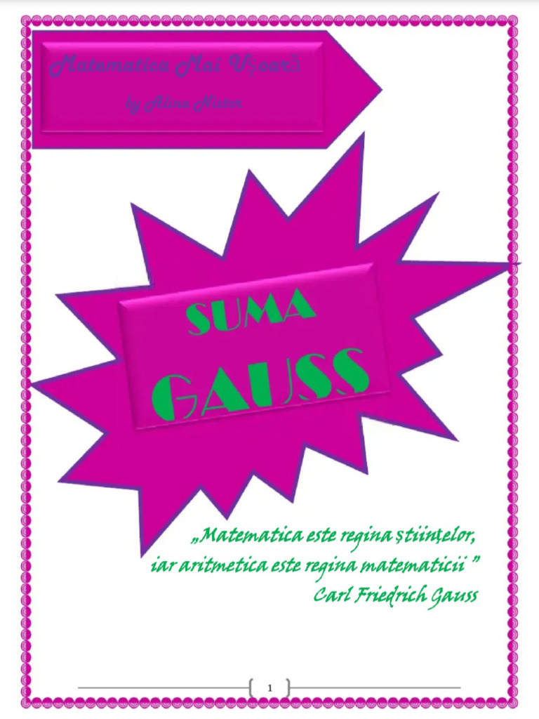 Suma Gauss | PDF