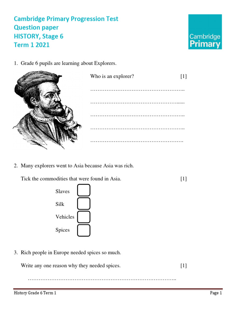 History Grade 6 | PDF | Spice