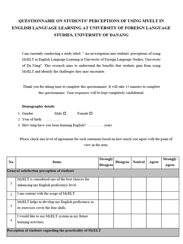 Questionnaire Interview | PDF | Learning | Teachers