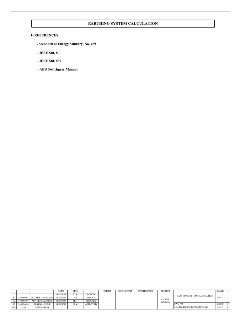 Earthing Calculation | PDF | Electrical Resistivity And Conductivity ...