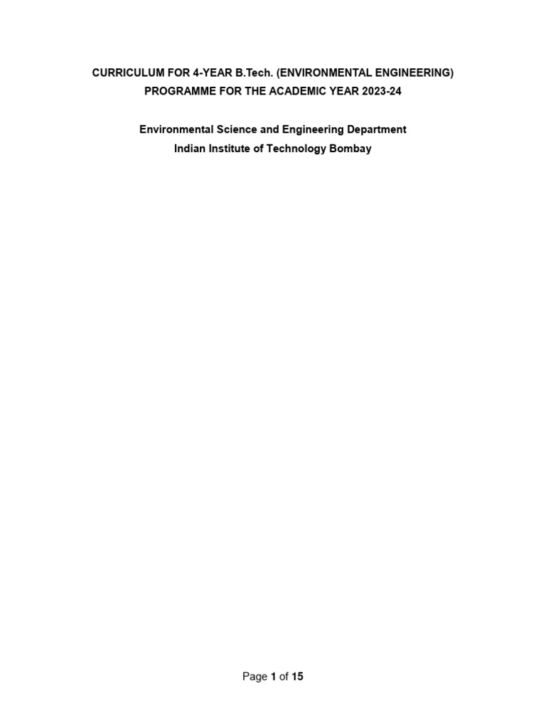 Curriculum For BTech 2023-24 | PDF | Geographic Information System | Waste Curriculum For BTech 2023-24 | PDF | Geographic Information System | Waste