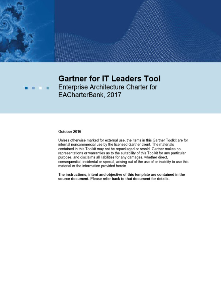 Example Ea Charter | PDF | Enterprise Architecture | Business