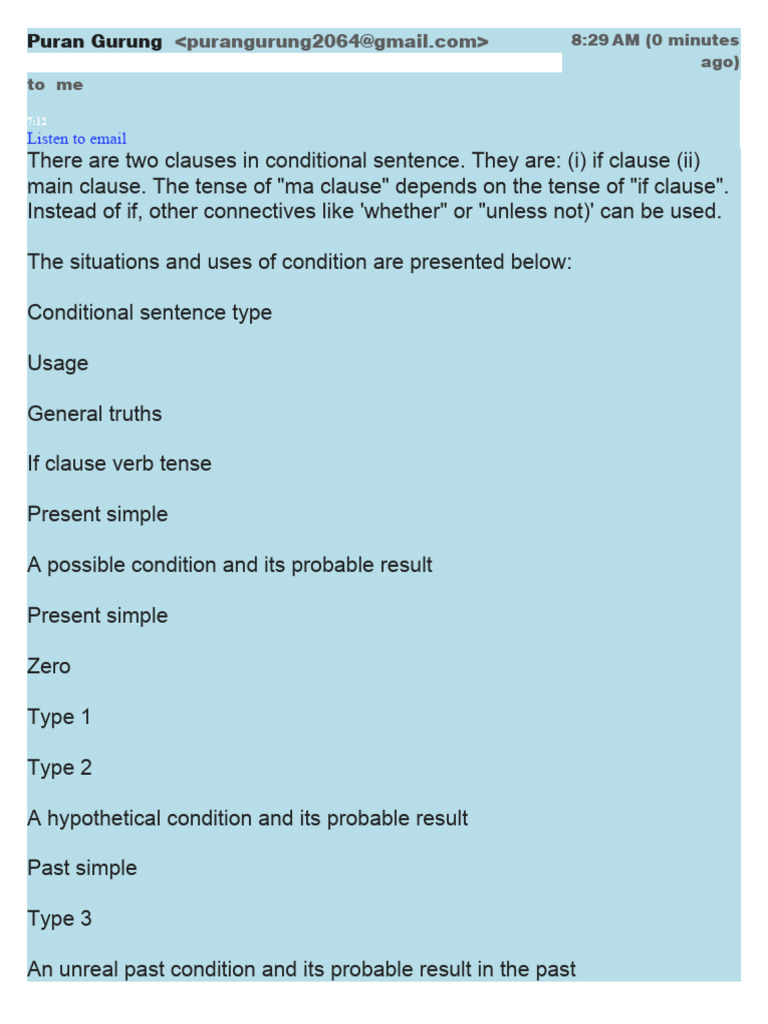 9 2080 T Conditional | PDF | Linguistics | Grammar