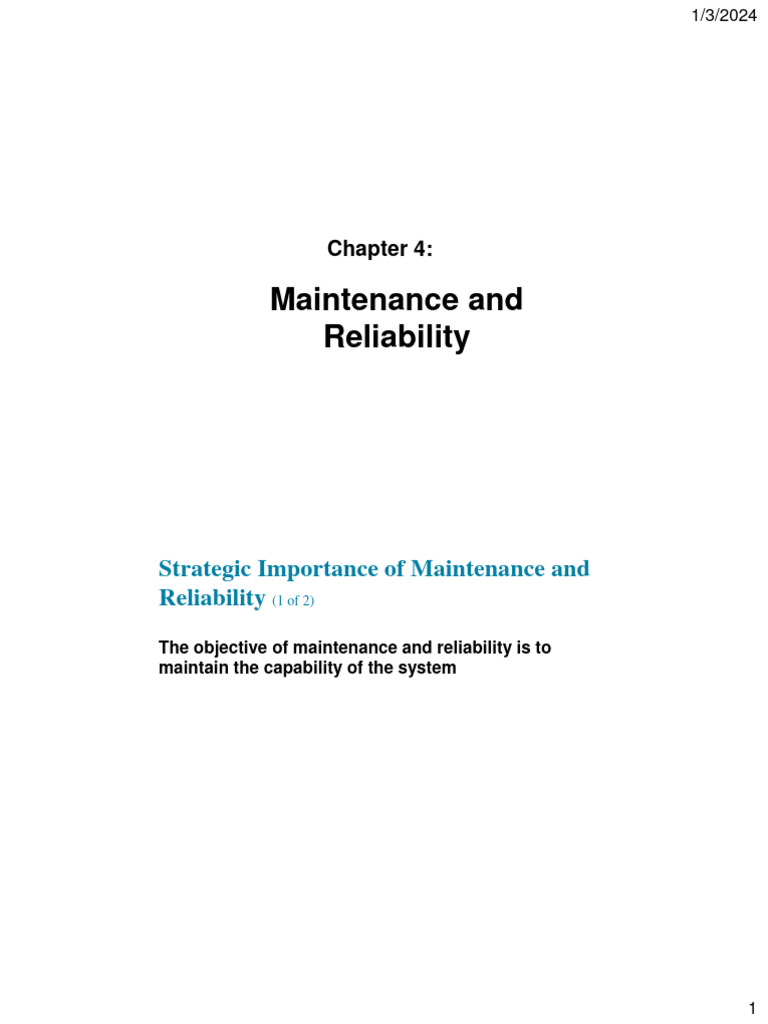 C4. TPM For Productivity Improvement 1 | PDF | Reliability Engineering | Systems Thinking