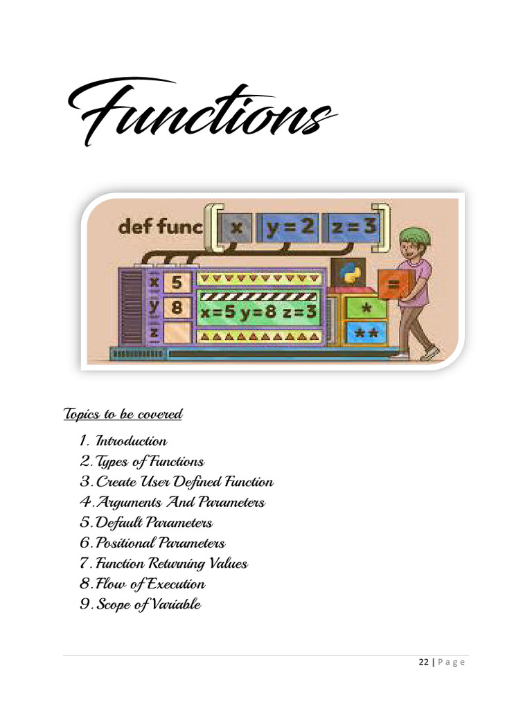 Function Notes | PDF | Parameter (Computer Programming) | Scope ... Function Notes | PDF | Parameter (Computer Programming) | Scope ...