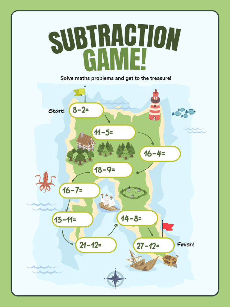 Fun Math Subtraction Games for Kids | PDF | Mathematics
