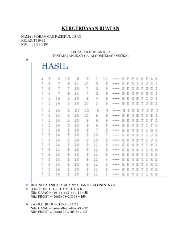 Tugas Kercerdasan Buatan (Ai) Pert5 | PDF