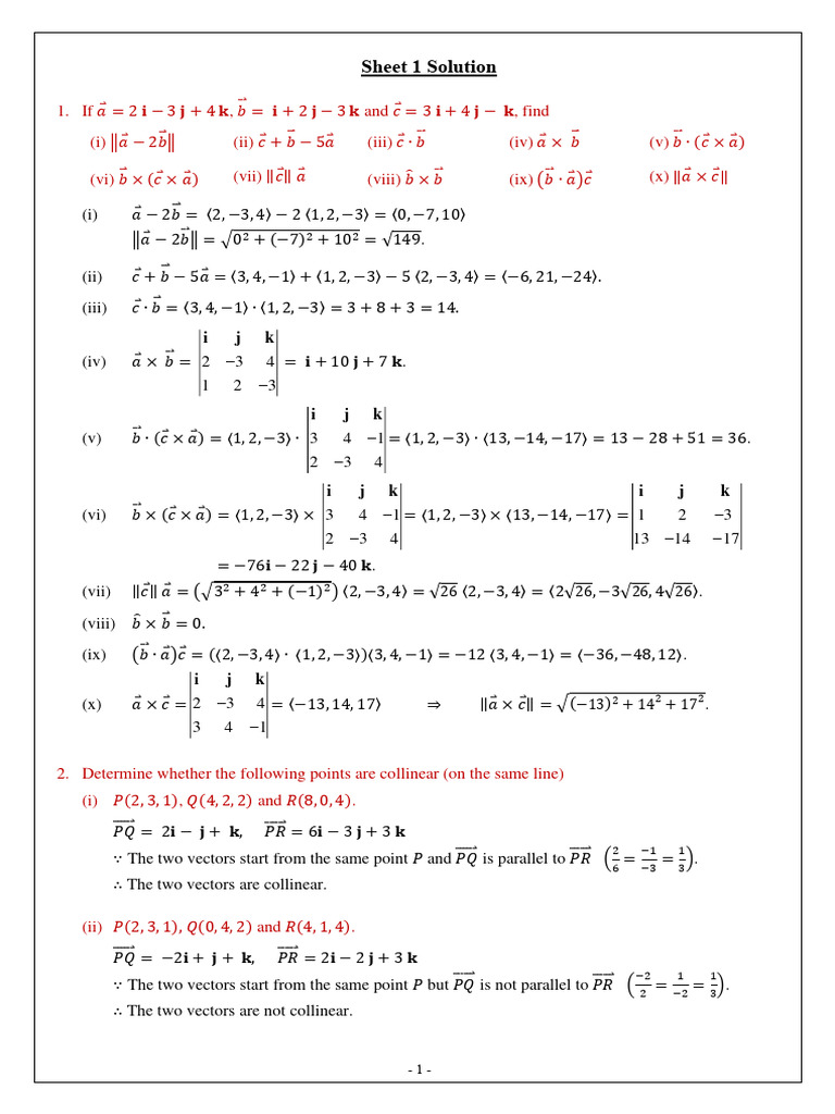 Sheet 1 Solution | PDF | Area | Euclid