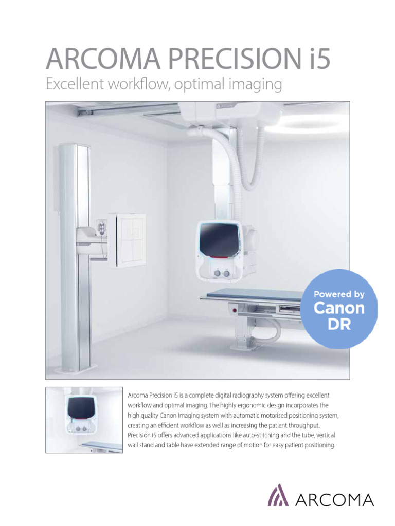 datasheet-Arcoma-Precision I5-0200-095-019 | PDF | X Ray | Imaging