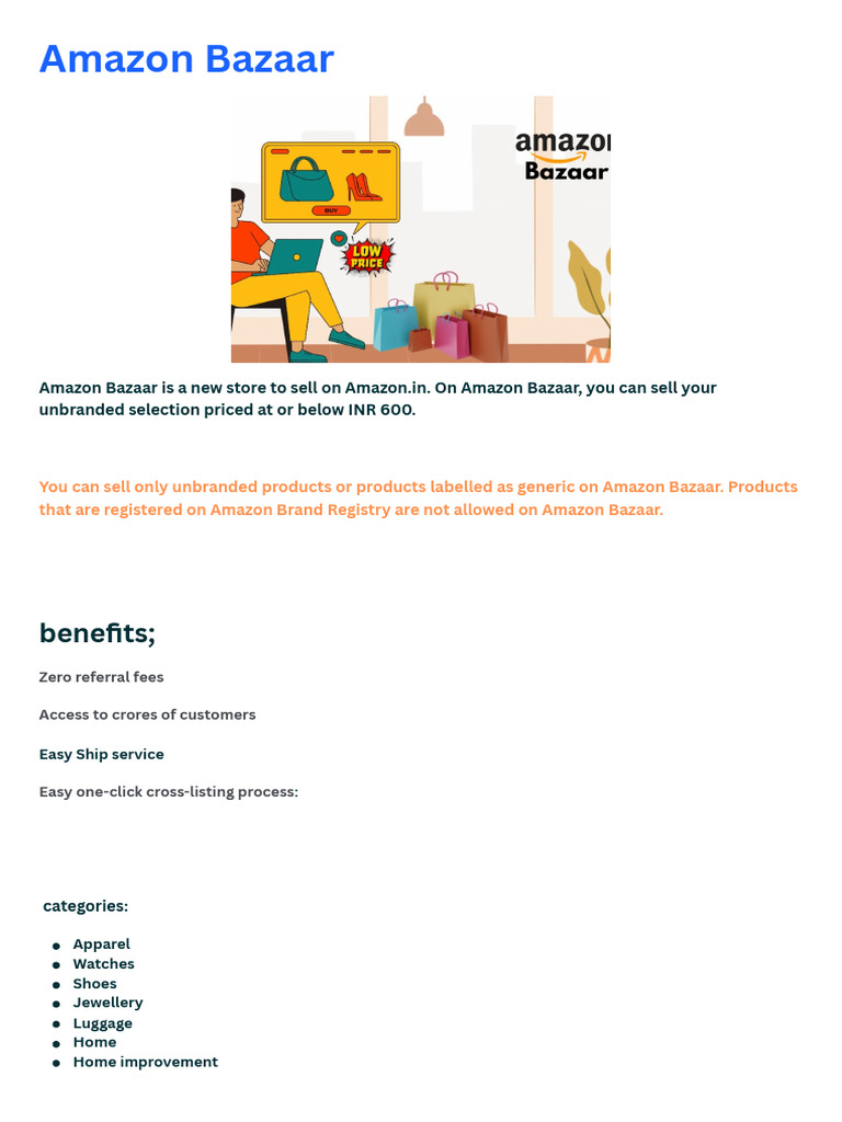 Amazon Bazaar (1) | PDF