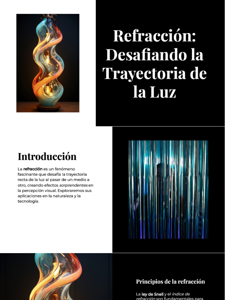 Qué es la refracción de la luz | PDF | Óptica | Refracción