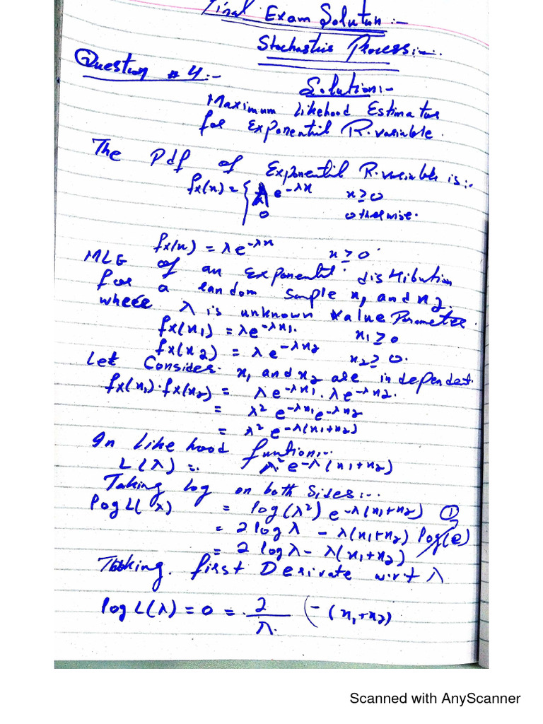 Final Solution Stochastic | PDF