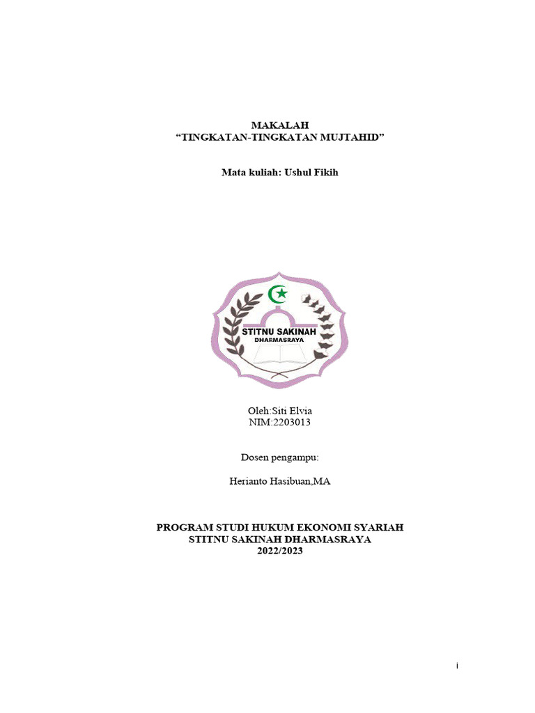 Tingkatan Mujtahid | PDF