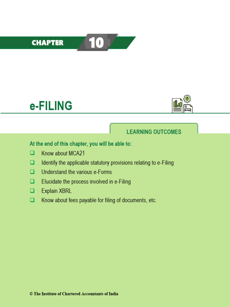 E Filing Chapter | PDF | Business