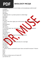 100 Questions of Biology | PDF | Genotype | Metabolism