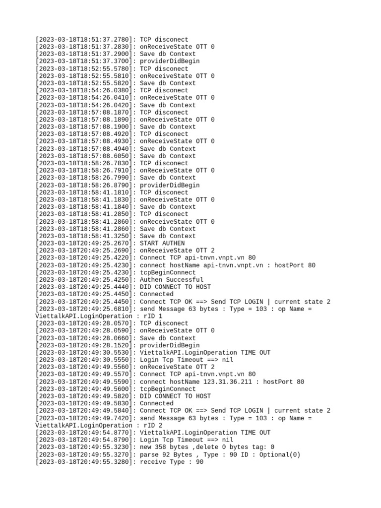 Logfile 0 | PDF | Transmission Control Protocol | Internet Architecture