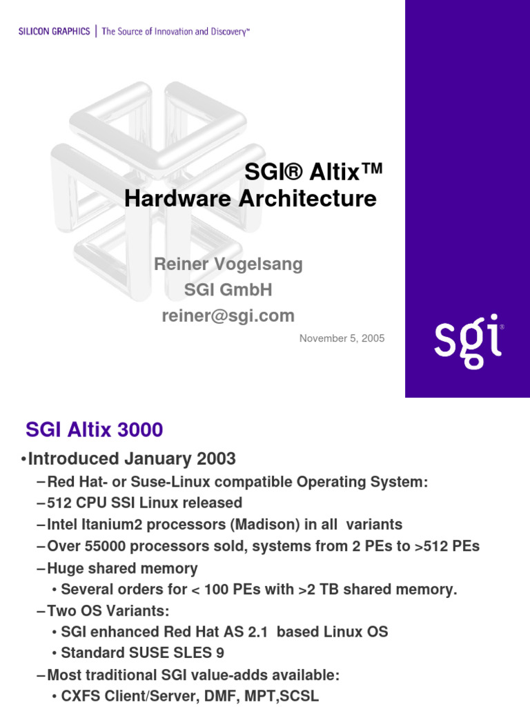 Altix Hardware | PDF | Cpu Cache | Computer Architecture