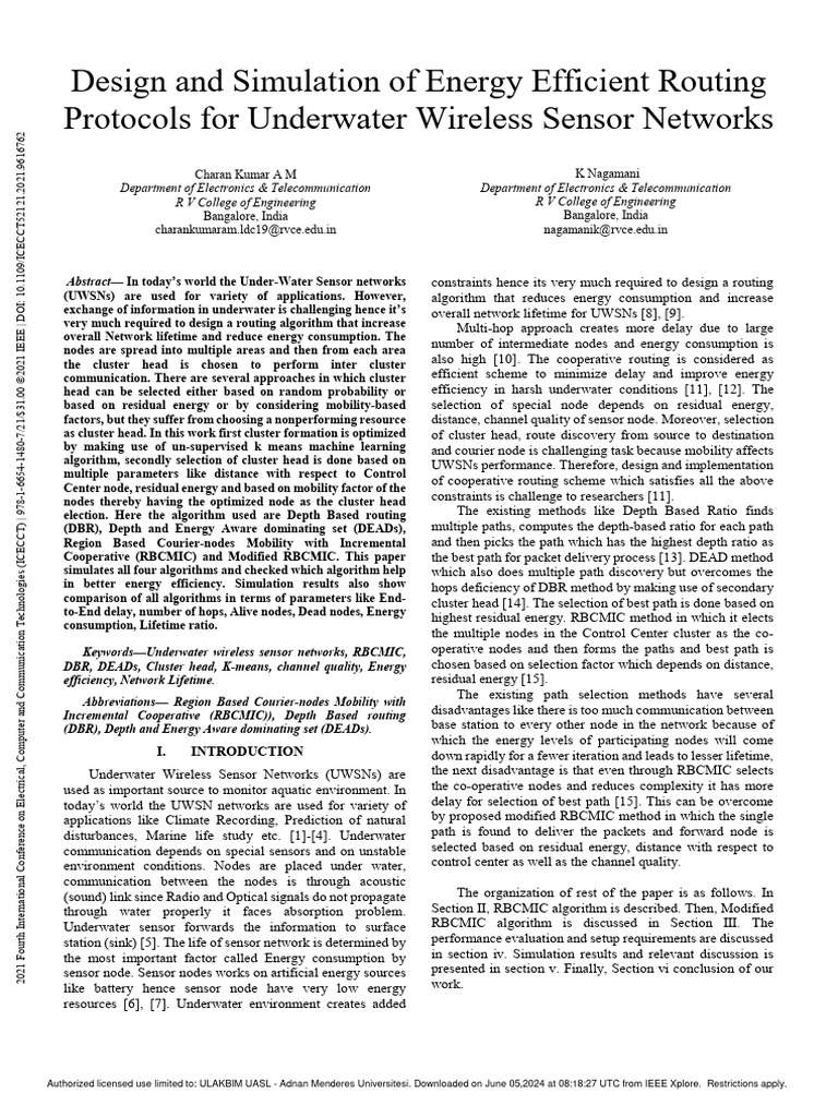 Design And Simulation Of Energy Efficient Routing Protocols For