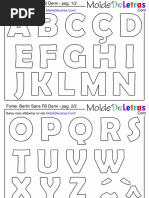 Moldes de Letras para Imprimir Gratis PDF | PDF | Hogar, jardinería y ...