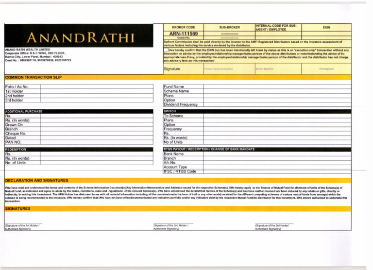 Common Transaction Slip - 2024 (3) | PDF