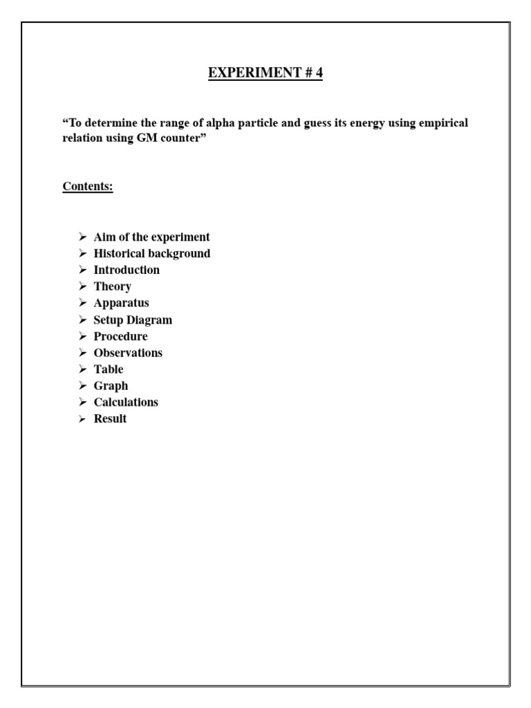 Practical No.4 | Download Free PDF | Radioactive Decay | Radioactivity
