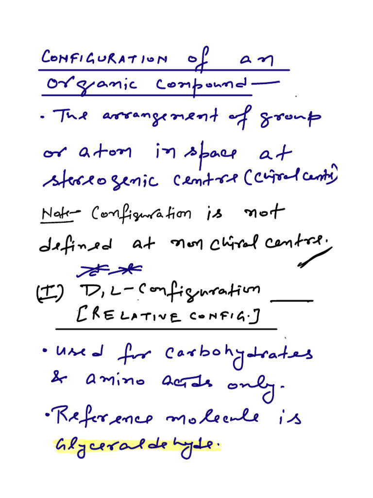 Optical Isomerism Original Notes-2 | PDF