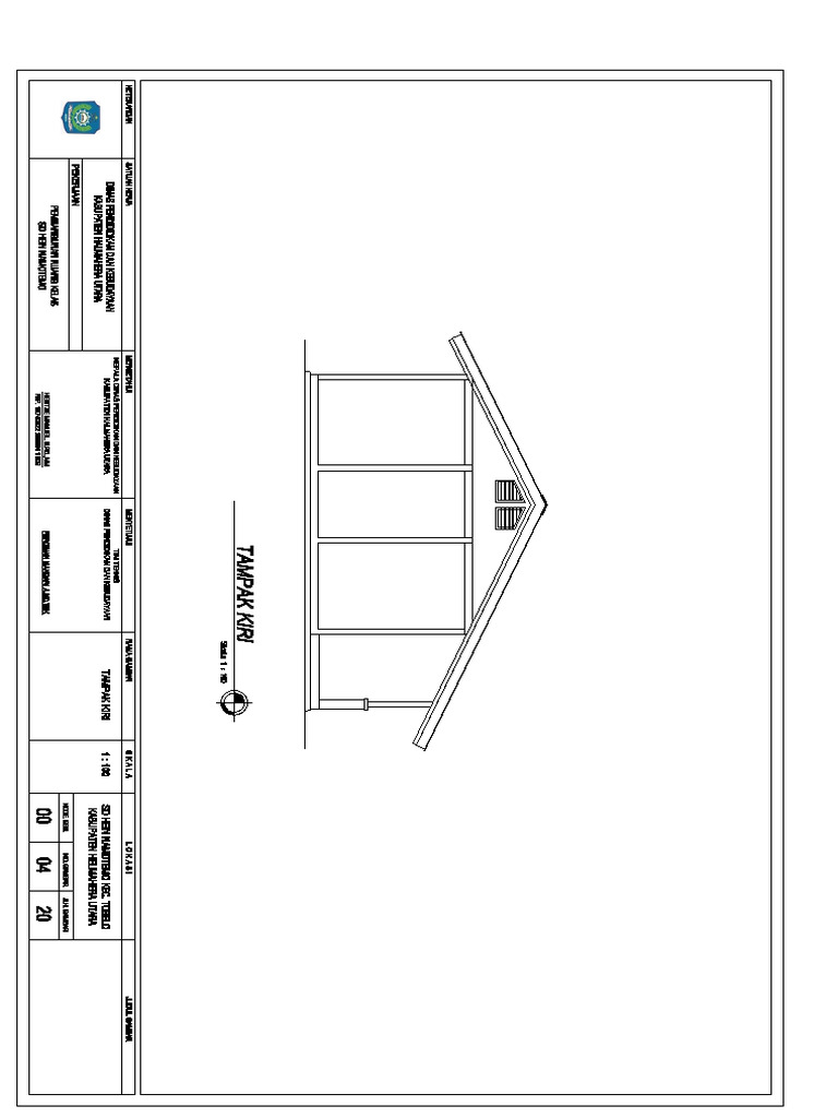 PROTOTYPE BANGUNAN SD-4. TAMPAK KIRI | PDF