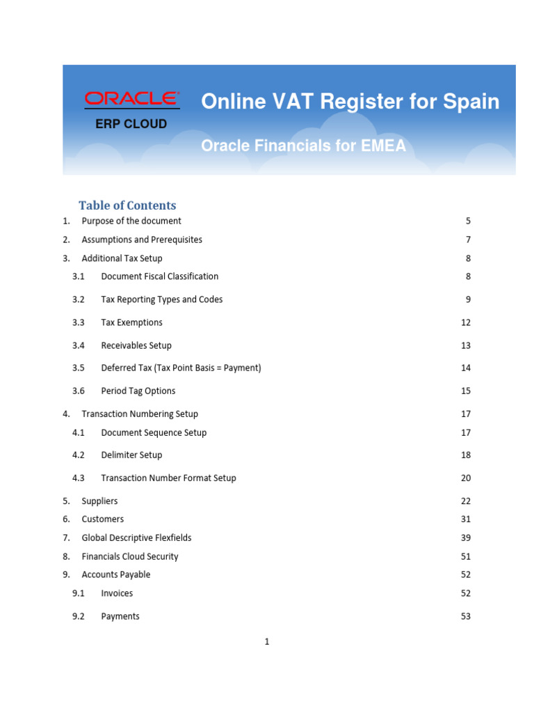 FIN JE Online VAT Register For Spain Topical Essay 002 | PDF | Invoice ...