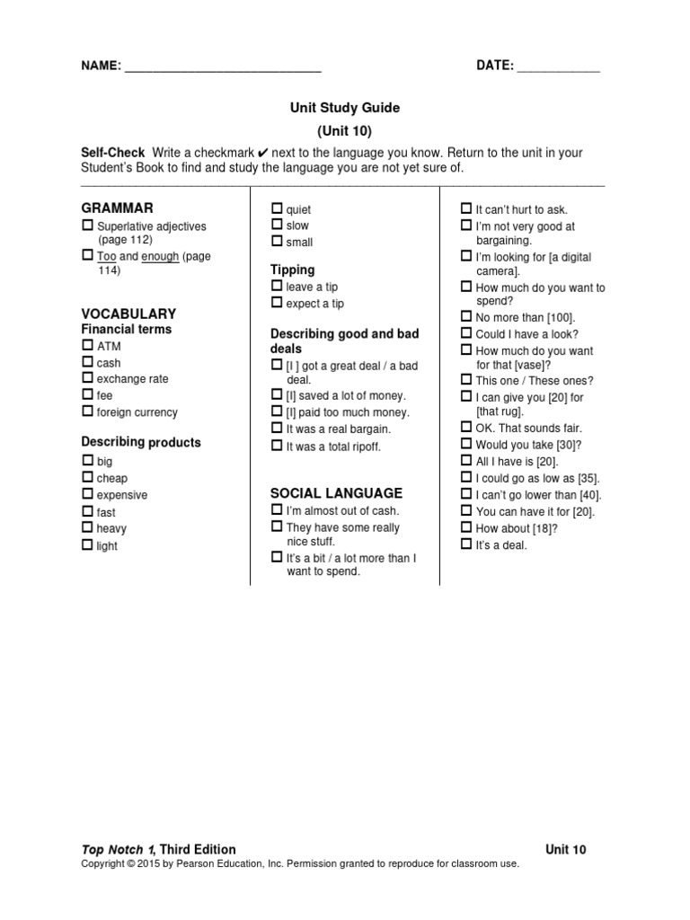 UNIT 10 Unit Study Guide | PDF | Human Communication | Linguistics
