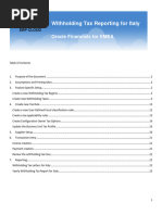 Withholding Tax Set Up Oracle Financials 23 | PDF | Taxes | Invoice