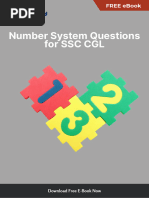 Number System Questions For SSC CGL PDF | PDF | Teaching Methods & Materials | Computers