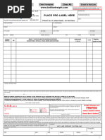 TFF Bol Form | PDF | Cargo | Bill Of Lading