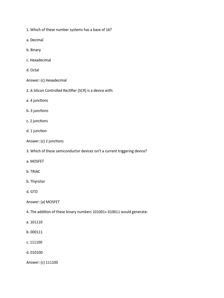 Digital Logic Question Bank | PDF | Integrated Circuit | Field Effect ...